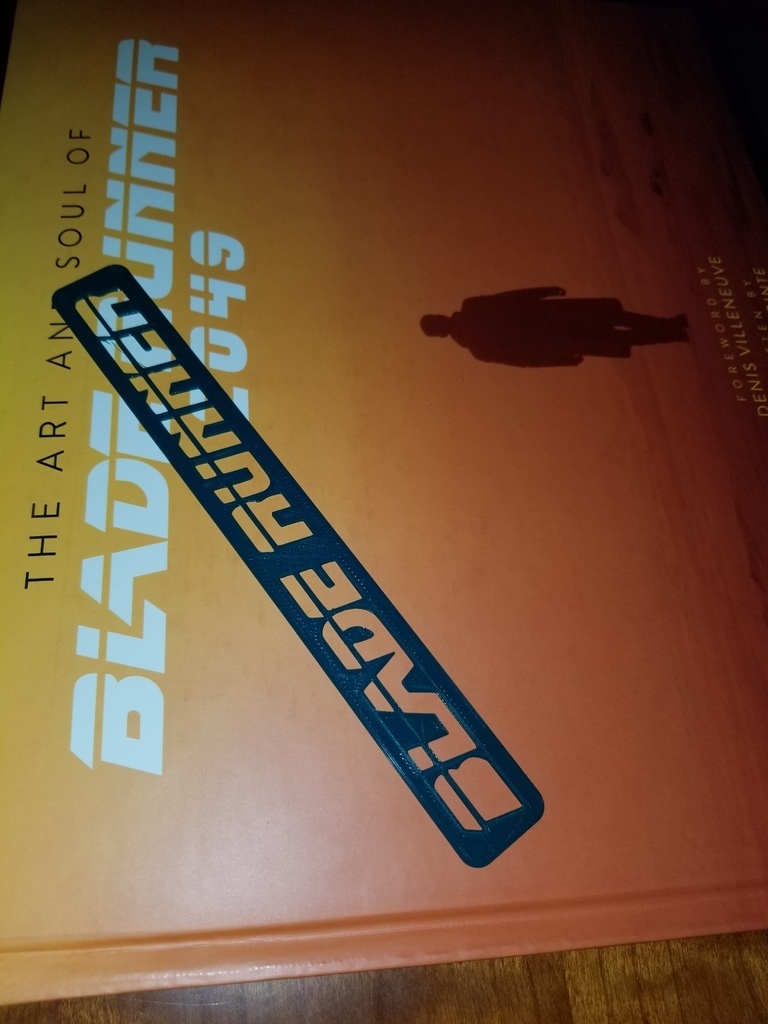 Free STL file Blade Runner Book Mark・Object to download and to 3D print ...