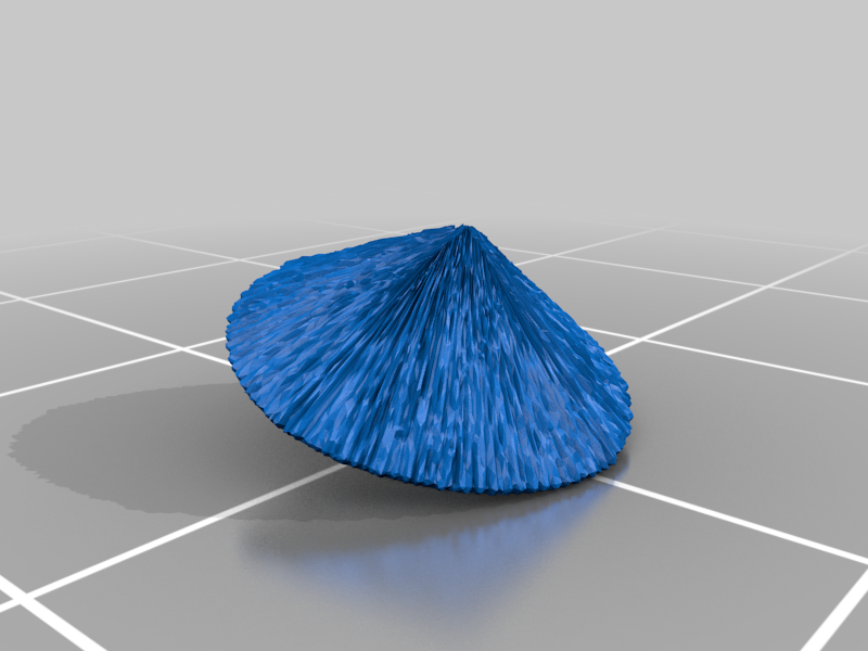 Free STL file Asian style rice hat - Remix・3D printer model to download ...