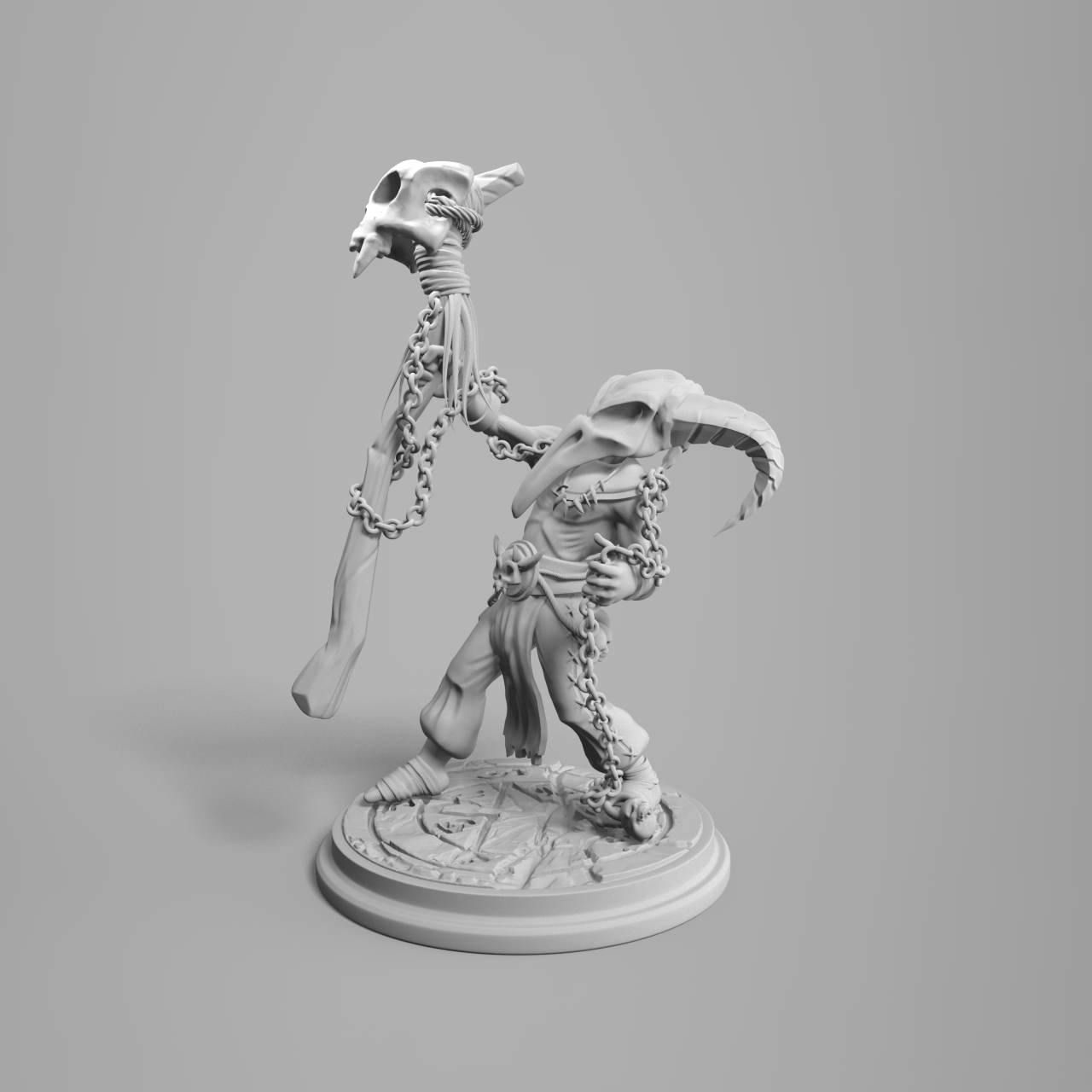 STL file Cultist Shaman ♟・3D print design to download・Cults