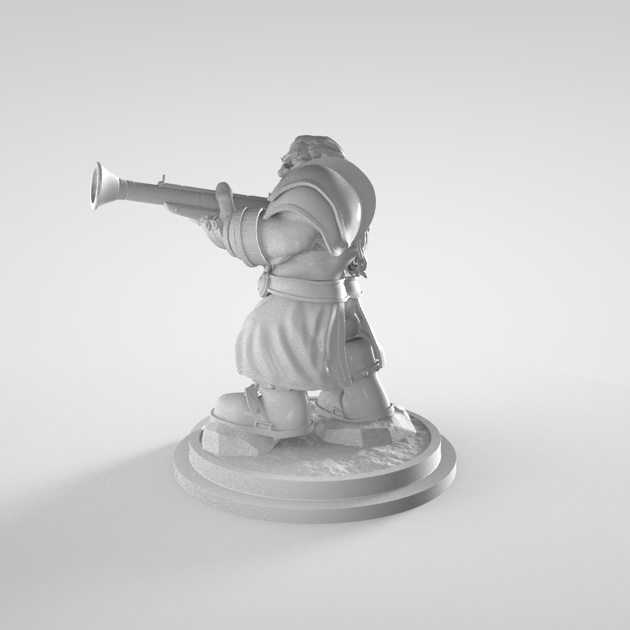 STL file Dwarf Dungeons and Dragons ♟・3D print design to download・Cults