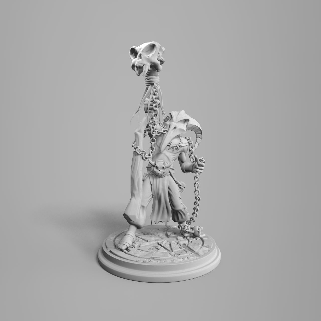 STL file Cultist Shaman ♟・3D print design to download・Cults
