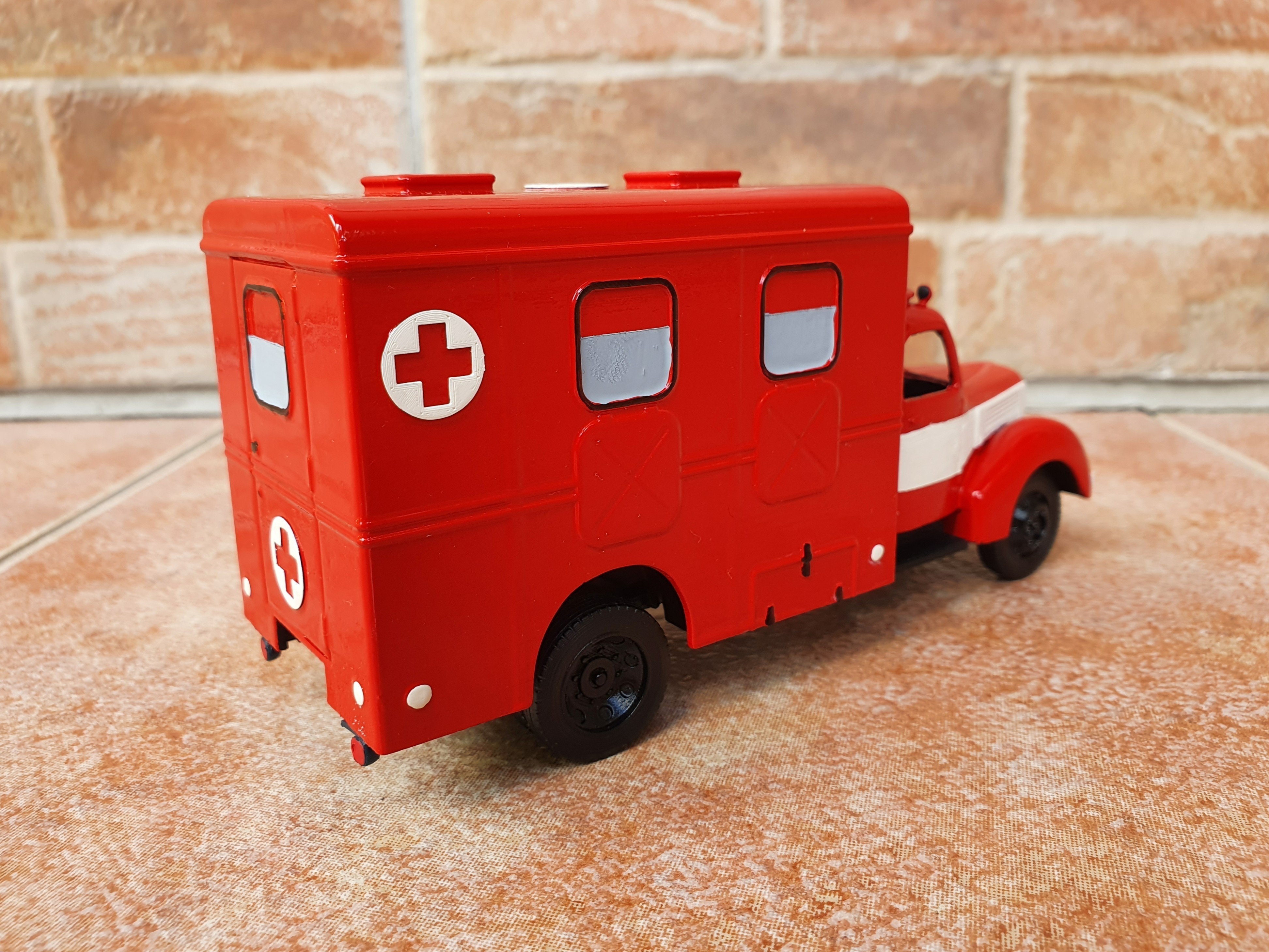 Download STL file Praga RN ambulance - 1/43 scale model • 3D printing ...