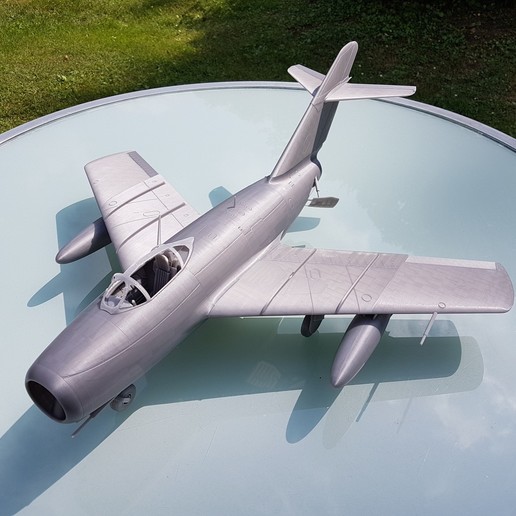 Download STL file MiG-15 - Detailed 1:16 scale model kit • 3D print ...