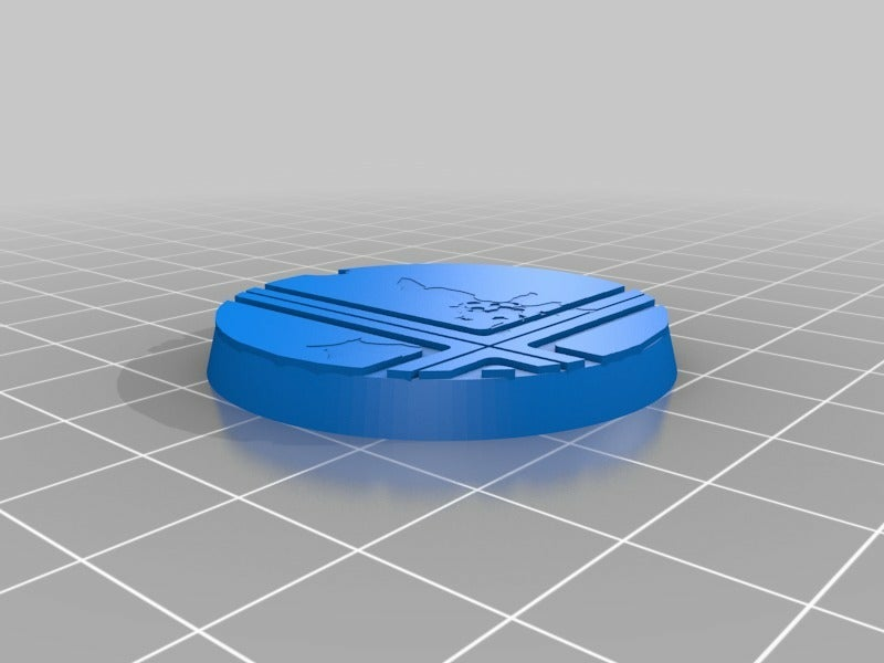 Free STL file 40mm Cracked Temple wargaming bases 🕍・3D printing idea to ...