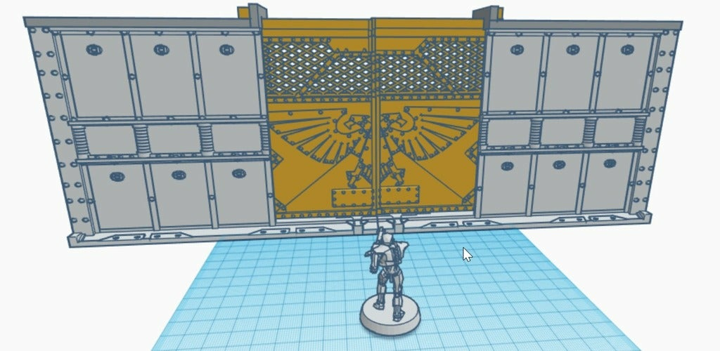 Free STL file Sliding Imperial Gate and walls ⚔・3D print model to ...