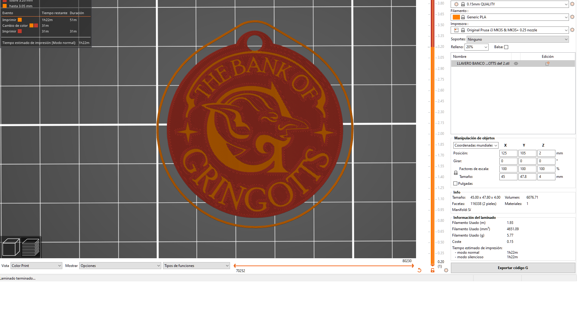 STL file Gringotts key ring 🔑・Template to download and 3D print・Cults