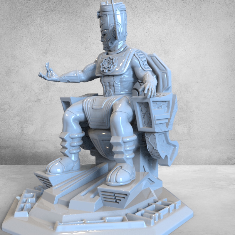 STL file Galactus On Throne・3D printer design to download・Cults