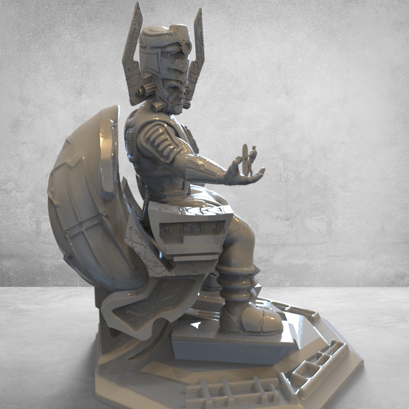 STL file Galactus On Throne・3D printer design to download・Cults