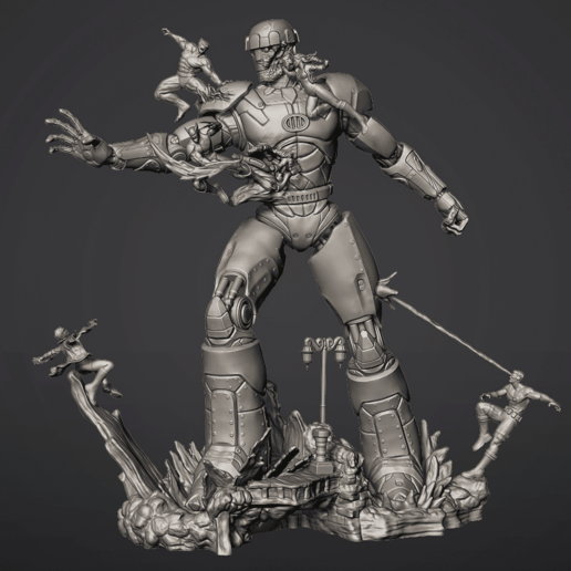 STL file Sentinel Diorama x men・3D printer model to download・Cults