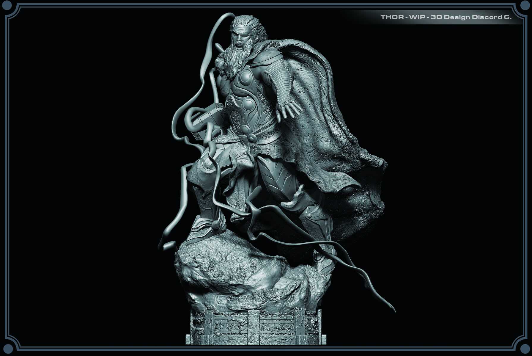 STL file Old Thor 👴・Model to download and 3D print・Cults