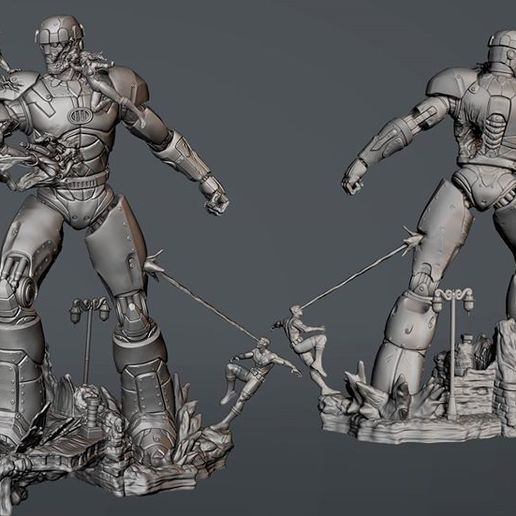 Download 3D printing templates Diorama x men sentry ・ Cults