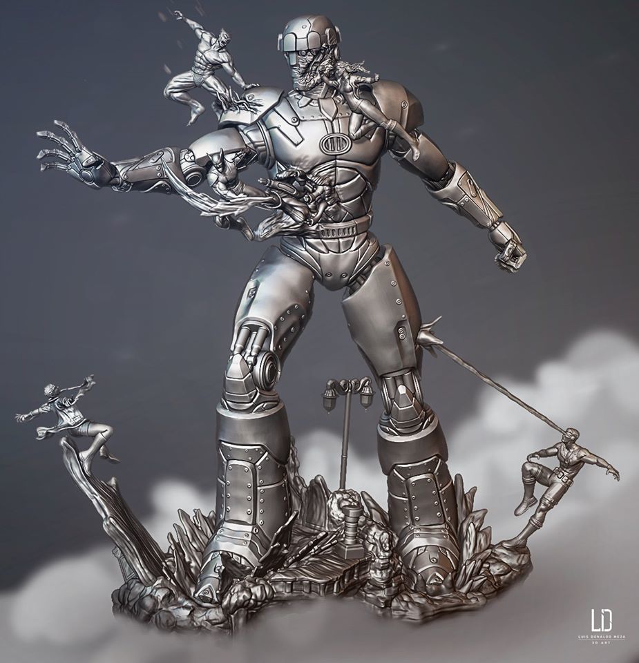 STL file Sentinel Diorama x men 🎲・3D printer model to download・Cults