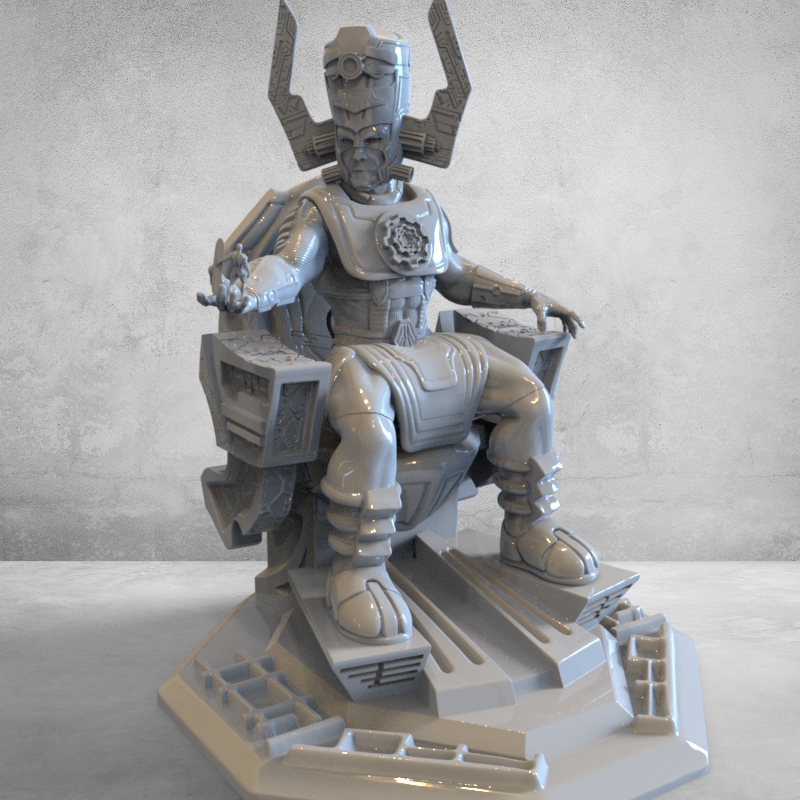 STL file Galactus On Throne・3D printer design to download・Cults