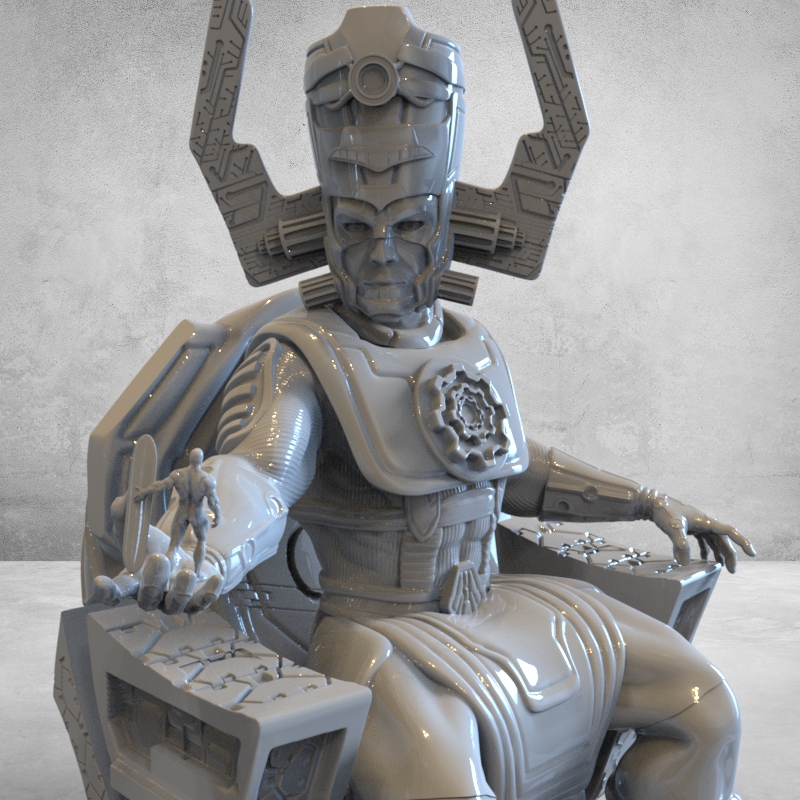 STL file Galactus On Throne・3D printer design to download・Cults