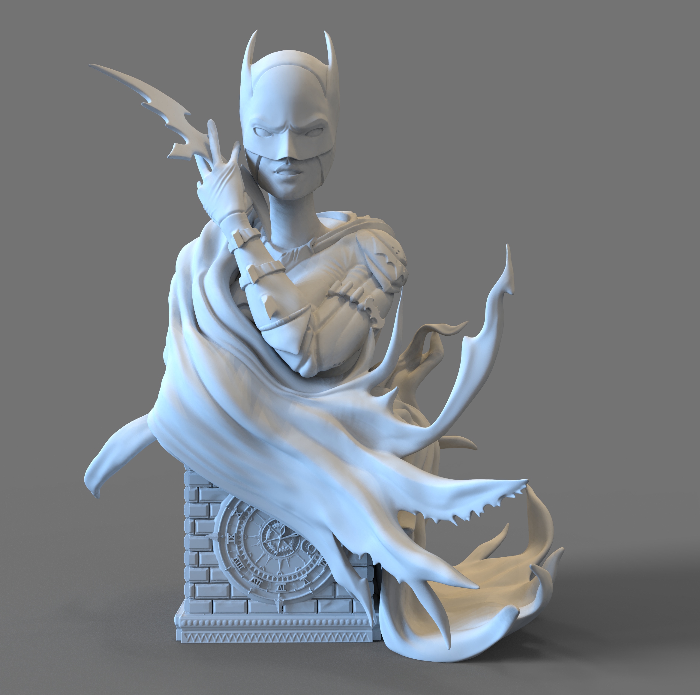 3D file Batgirl Tower Clock Fanrt STL files By CG Pyro 🕰️・3D printing ...