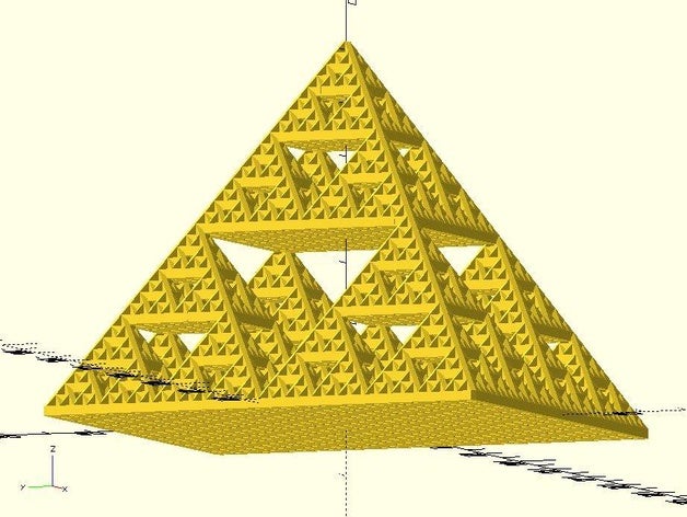 Free STL file Sierpinski pyramid・3D print object to download・Cults