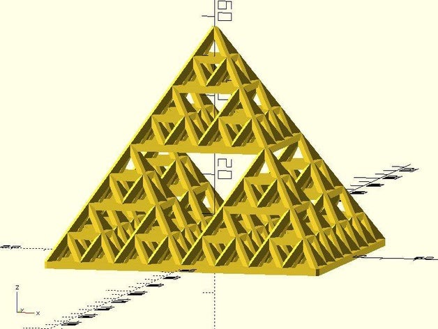 Free STL file Sierpinski pyramid・3D print object to download・Cults