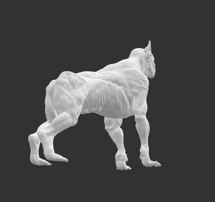Free STL file Werewolf・3D printer model to download・Cults