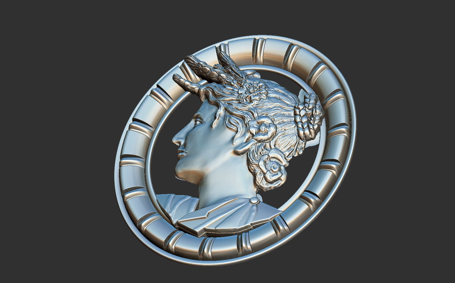 3D file roman girl face 👧・3D printable model to download・Cults