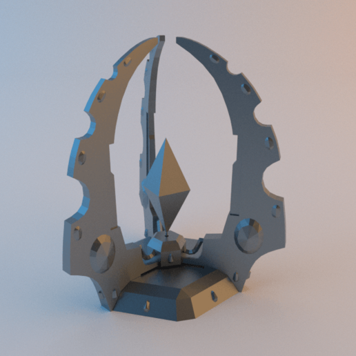 Download free STL file Eldar Warp Generator with hexagonal base ・ Cults