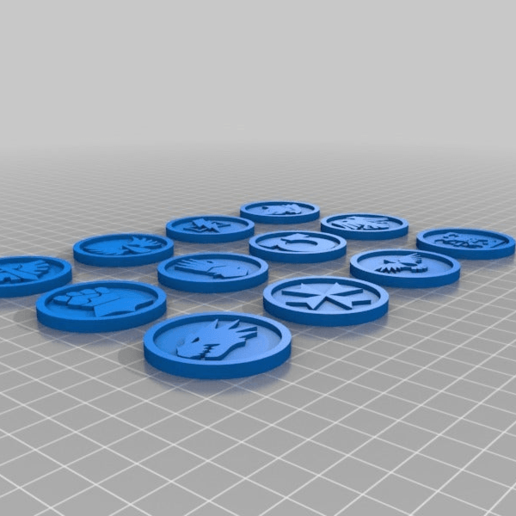 Download free STL file 40k Tokens - Space Marines Series 1 - 40mm x 4mm ...