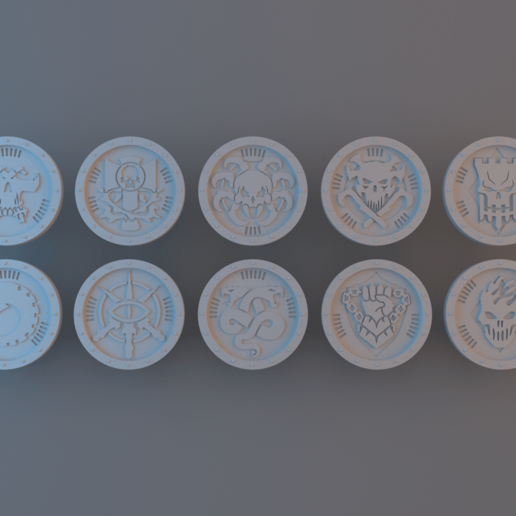 Download free 3D printer model Necromunda Tokens ・ Cults