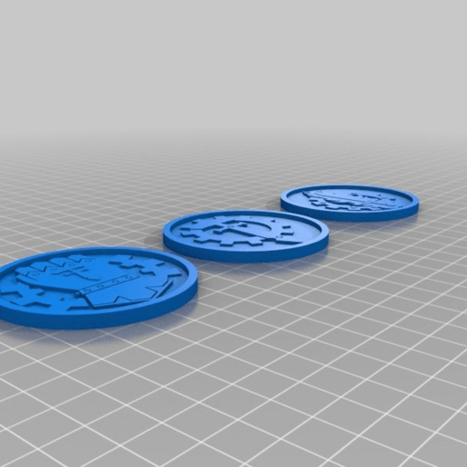 Download free 3D printer model 40k Tokens - Titan Legions - 60mm x 4mm ...