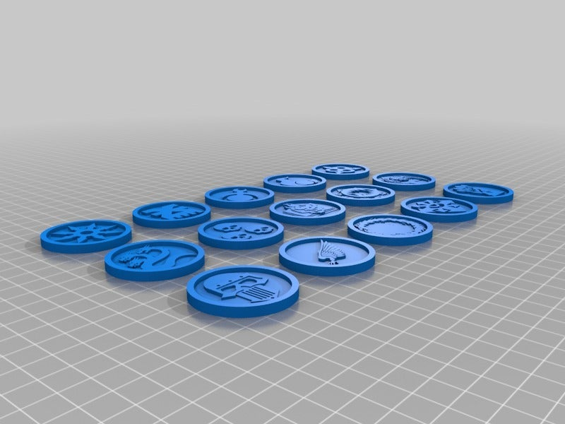 Free STL file 40k Tokens - Forces of Chaos - 40mm x 4mm ⚔・3D printing ...