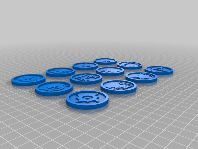 Free STL file 30k Tokens - 40mm x 4mm 🎲・3D print object to download・Cults