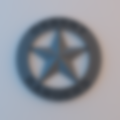 Download free 3D printing templates Wasteland - Desert Rangers Badge ...