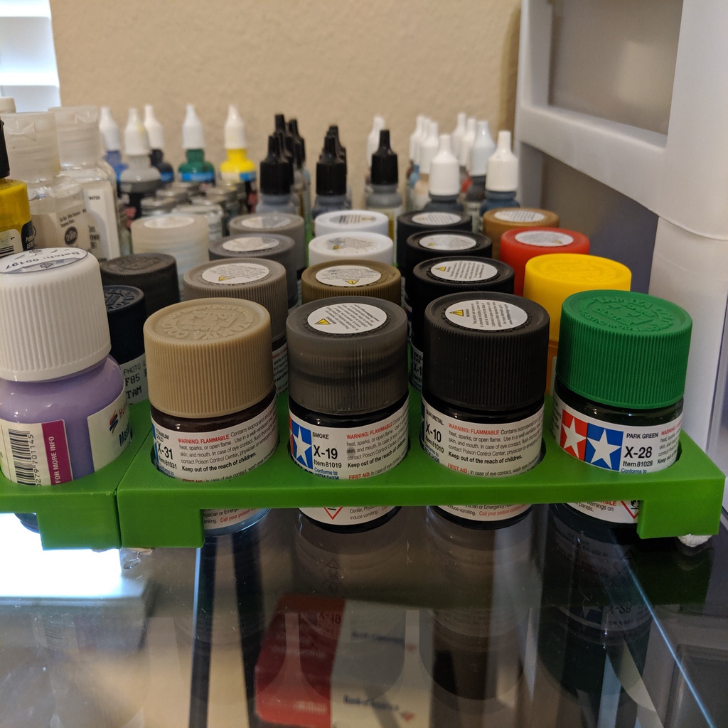Free 3D file Tamiya paint tray/organizer・3D printing idea to download・Cults