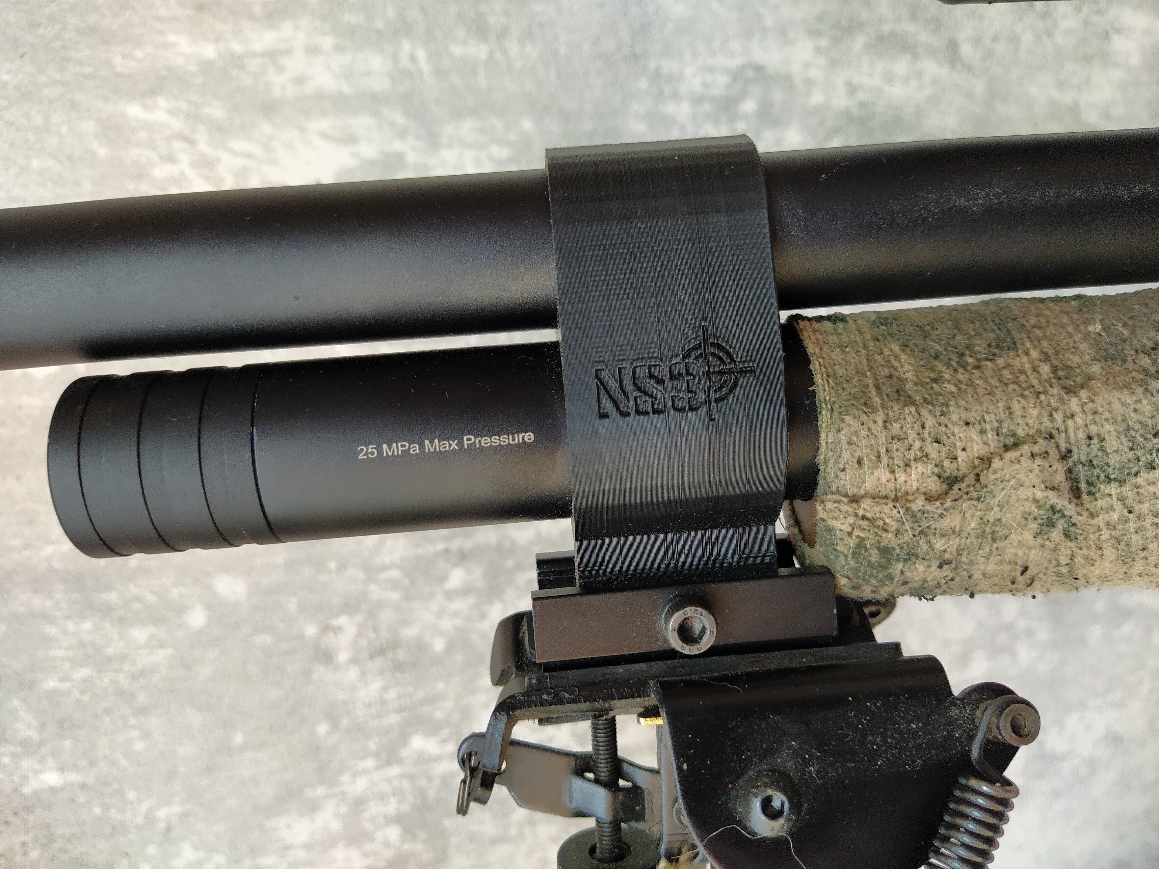 STL file BIPODE/BIPOD SUPPORT with side rail SUPPORT - ARTEMIS / FOX ...