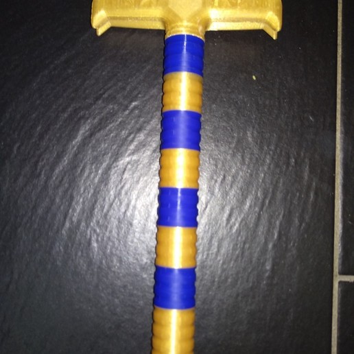 Download free 3D printer templates play-weapon Sword Handle small ・ Cults