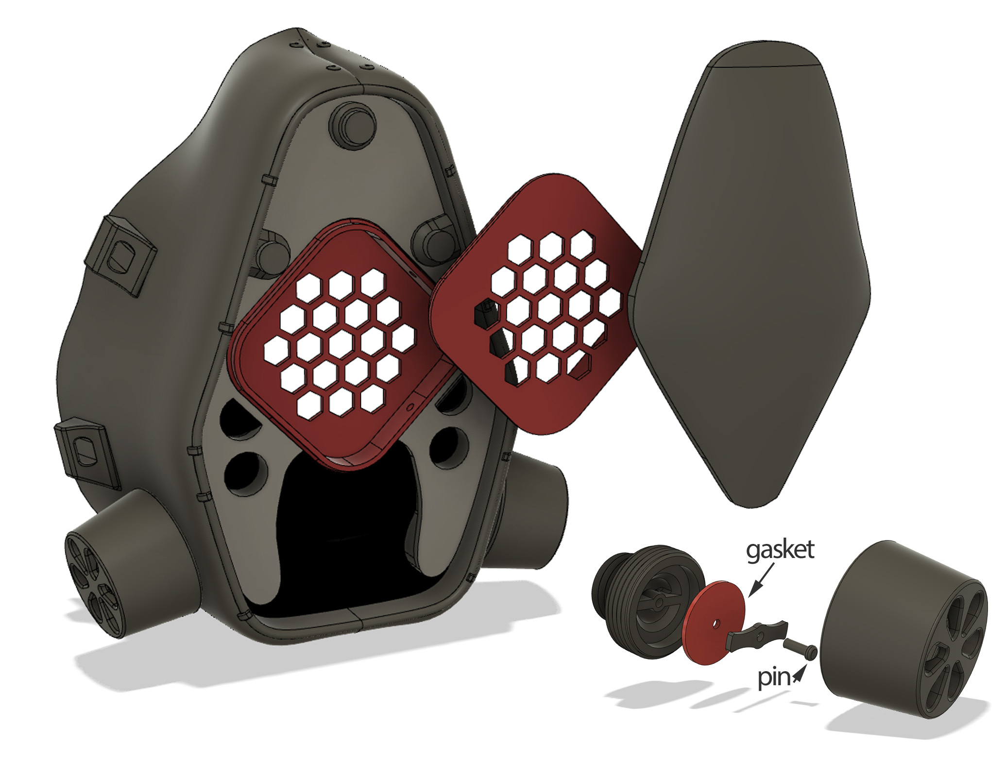 Descargar archivo STL gratis Face Mask Fallout 2 ver2.2 • Modelo para ...