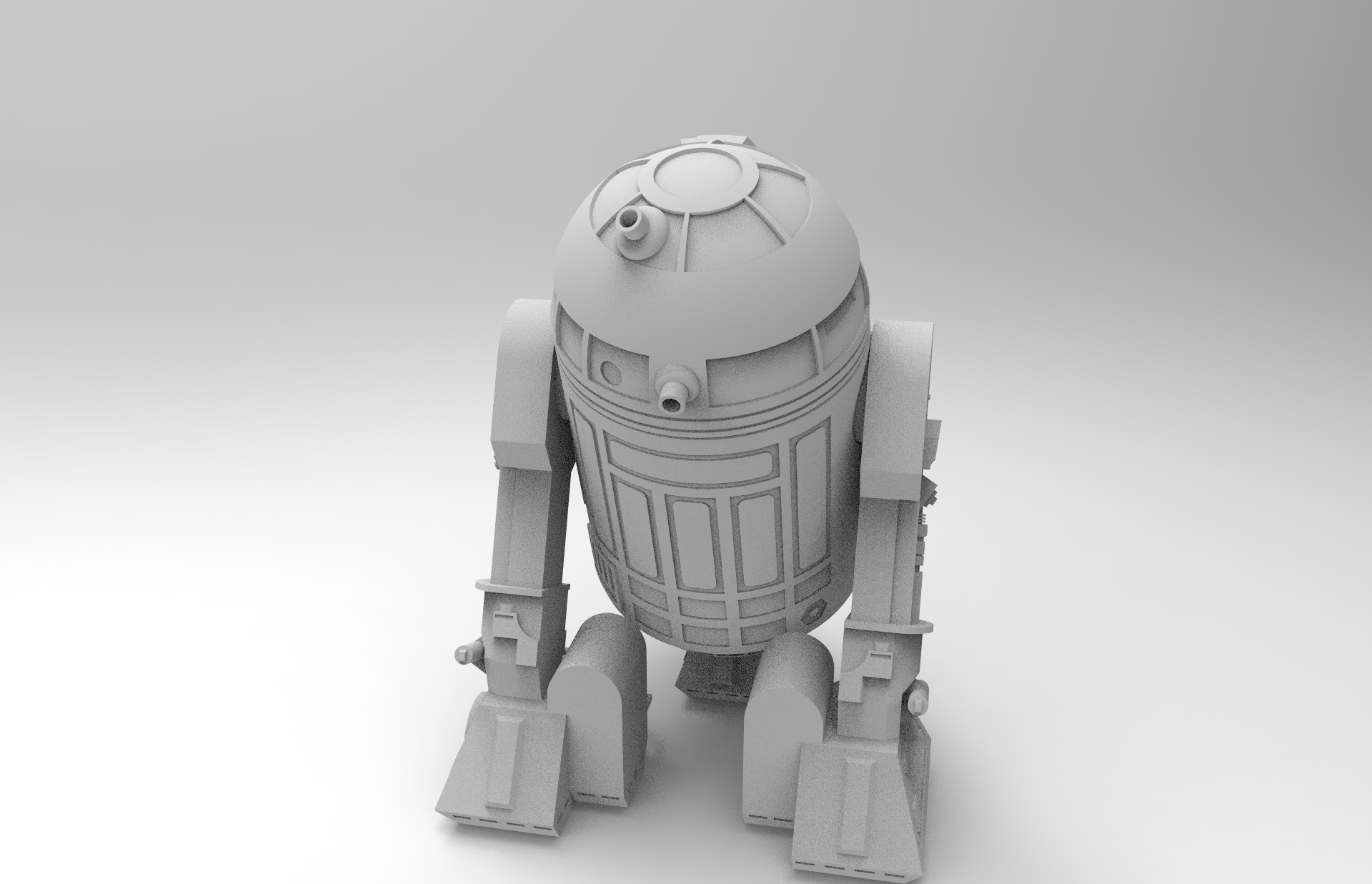 Descargar archivo STL Modelo de impresión en 3D del robot R2-D2 ...