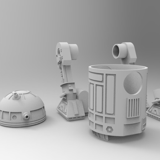 Download 3D printing models R2-D2 robot 3D print model ・ Cults