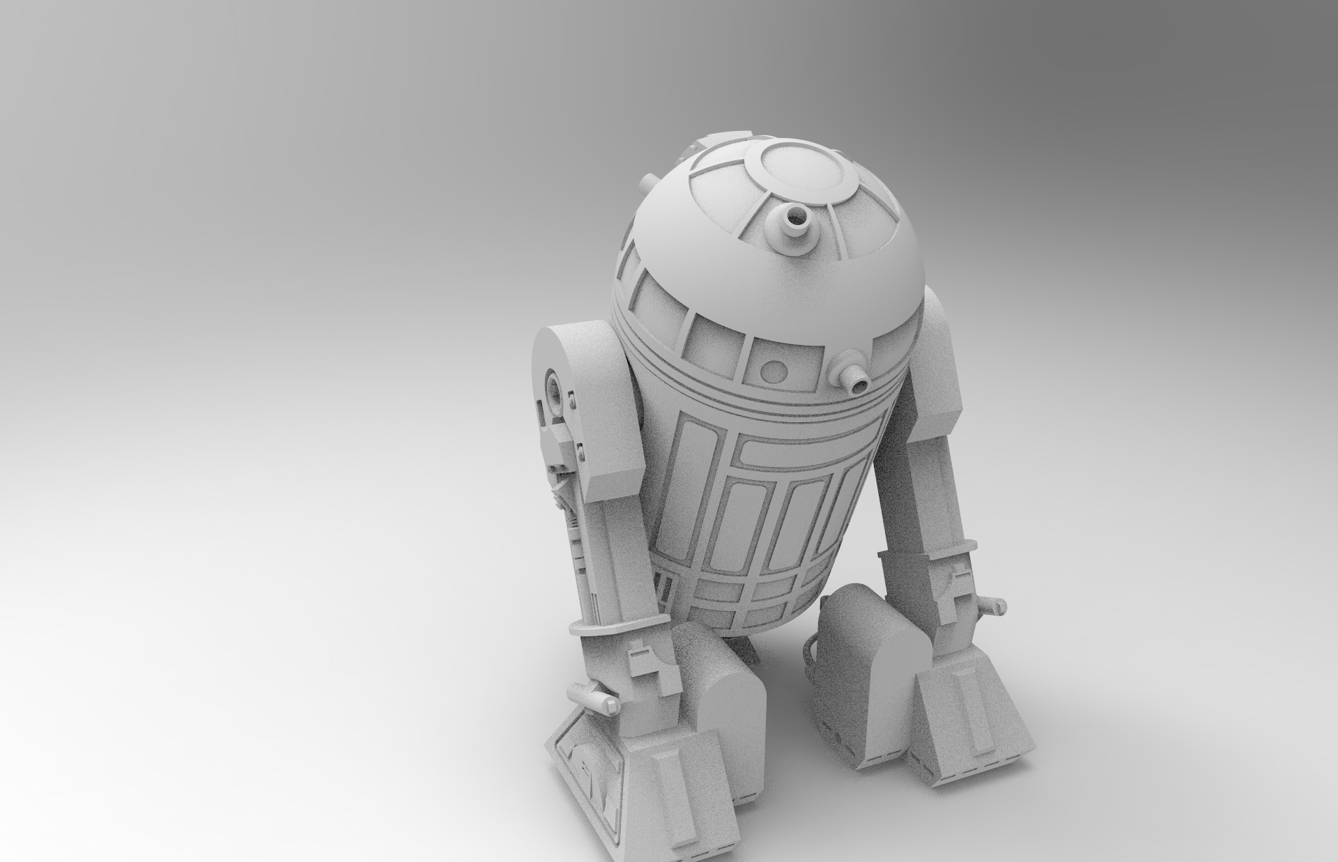 Descargar archivo STL Modelo de impresión en 3D del robot R2-D2 ...