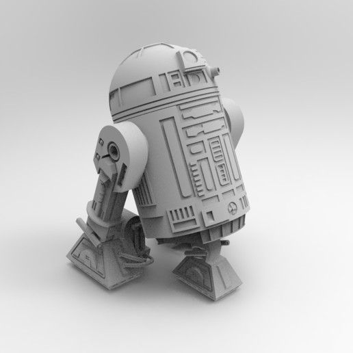 Download STL file R2-D2 robot 3D print model • 3D printable object ・ Cults