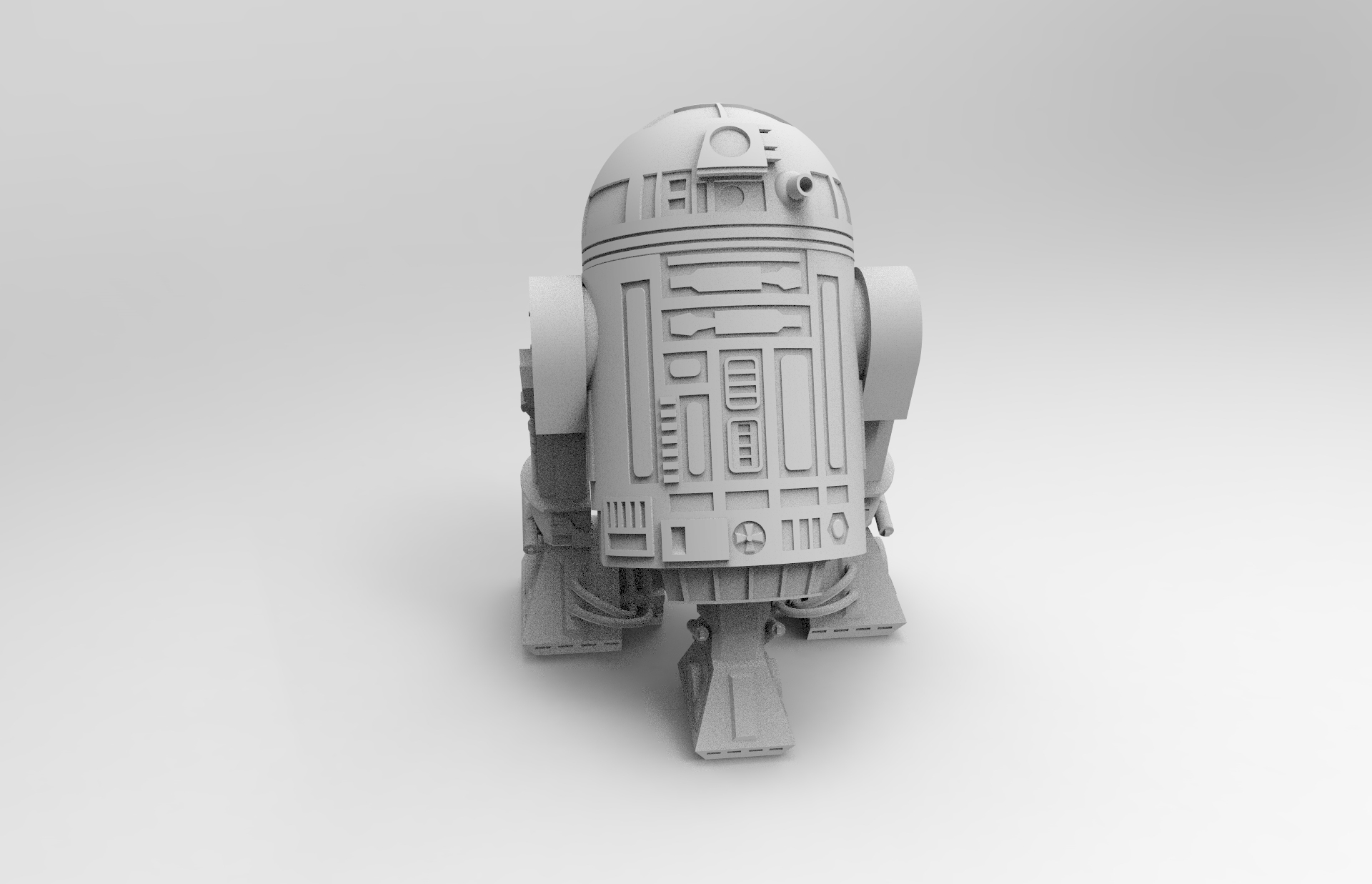 Descargar archivo STL Modelo de impresión en 3D del robot R2-D2 ...