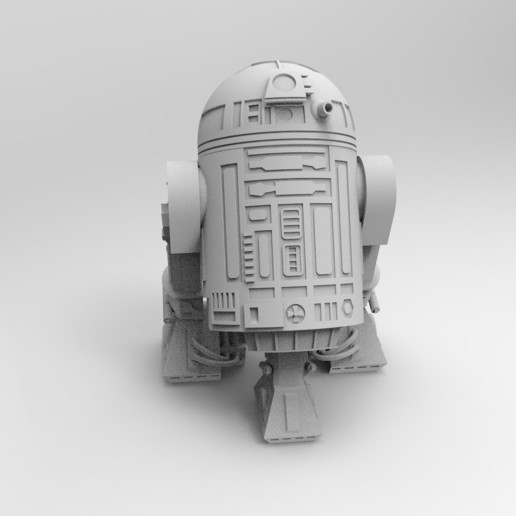 Download STL file R2-D2 robot 3D print model • 3D printable object ・ Cults