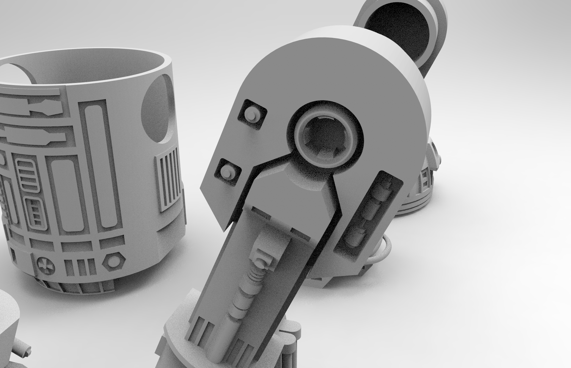 Descargar archivo STL Modelo de impresión en 3D del robot R2-D2 ...