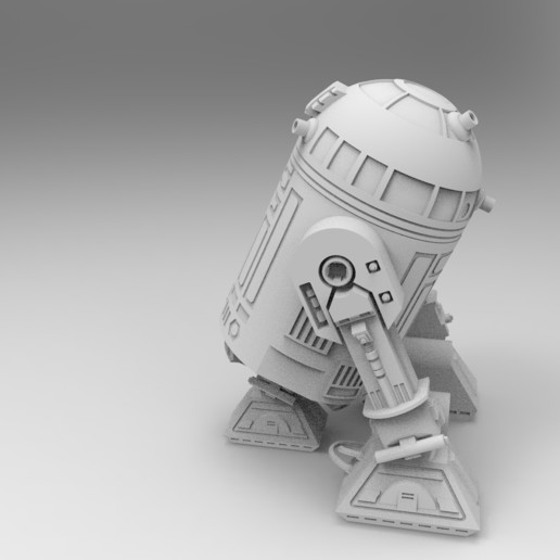 Download STL file R2-D2 robot 3D print model • 3D printable object ・ Cults