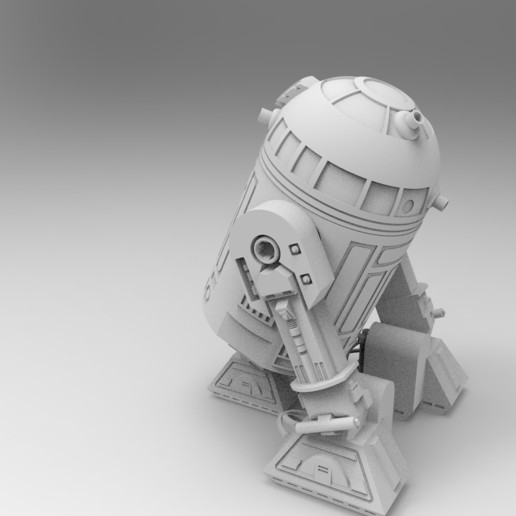Download STL file R2-D2 robot 3D print model • 3D printable object ・ Cults