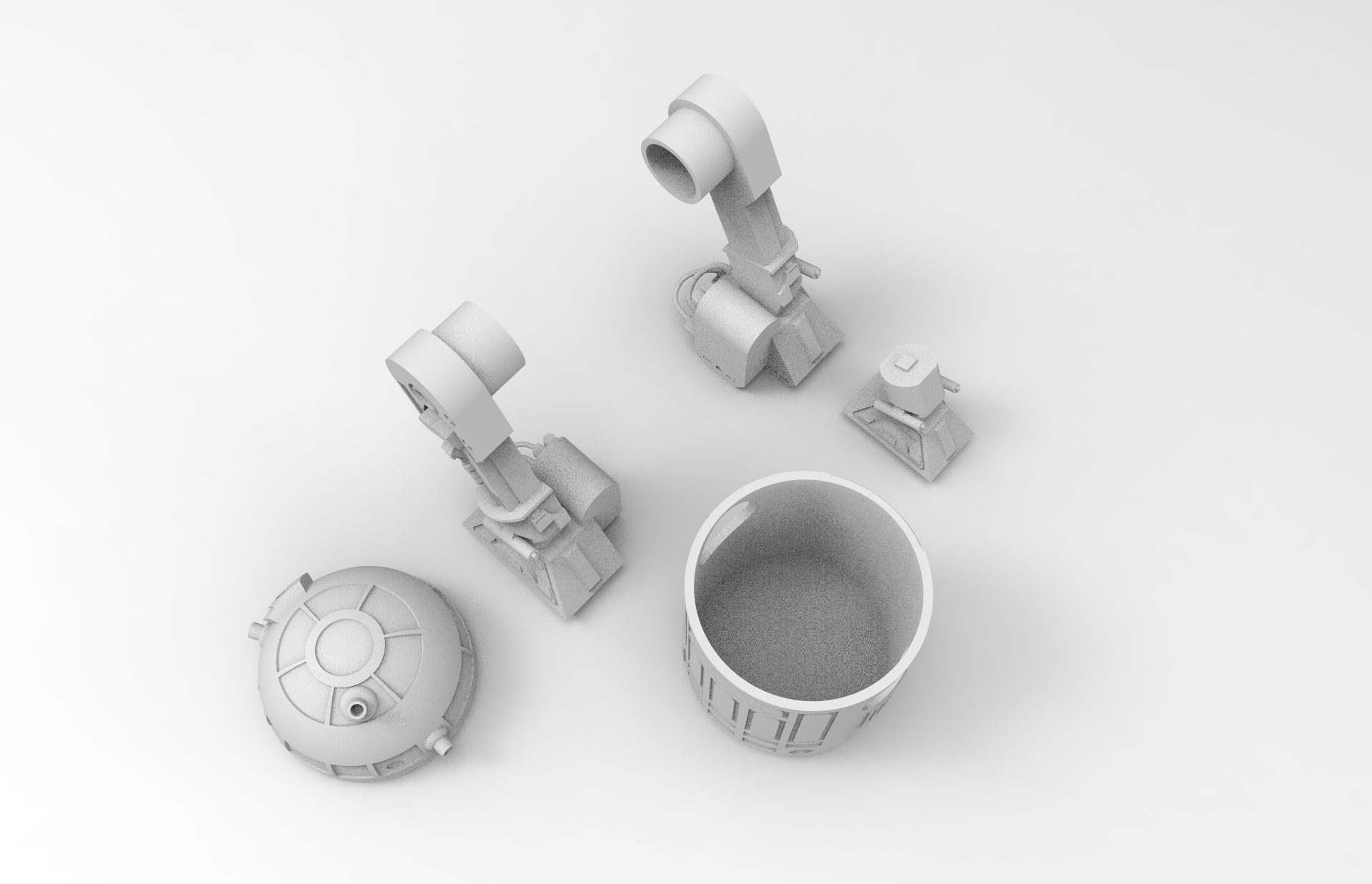 Descargar archivo STL Modelo de impresión en 3D del robot R2-D2 ...