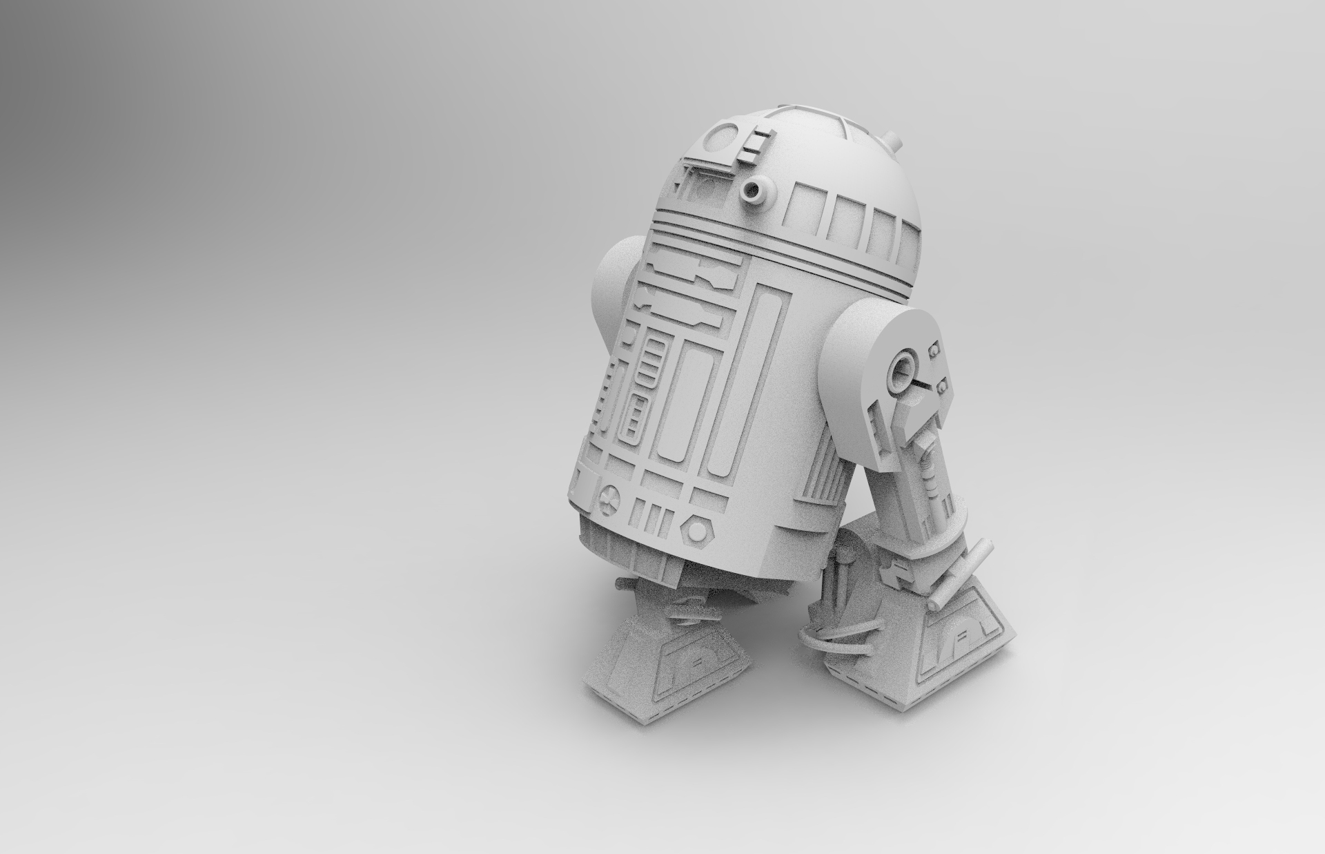 Descargar archivo STL Modelo de impresión en 3D del robot R2-D2 ...