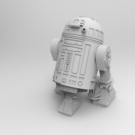 Download STL file R2-D2 robot 3D print model • 3D printable object ・ Cults
