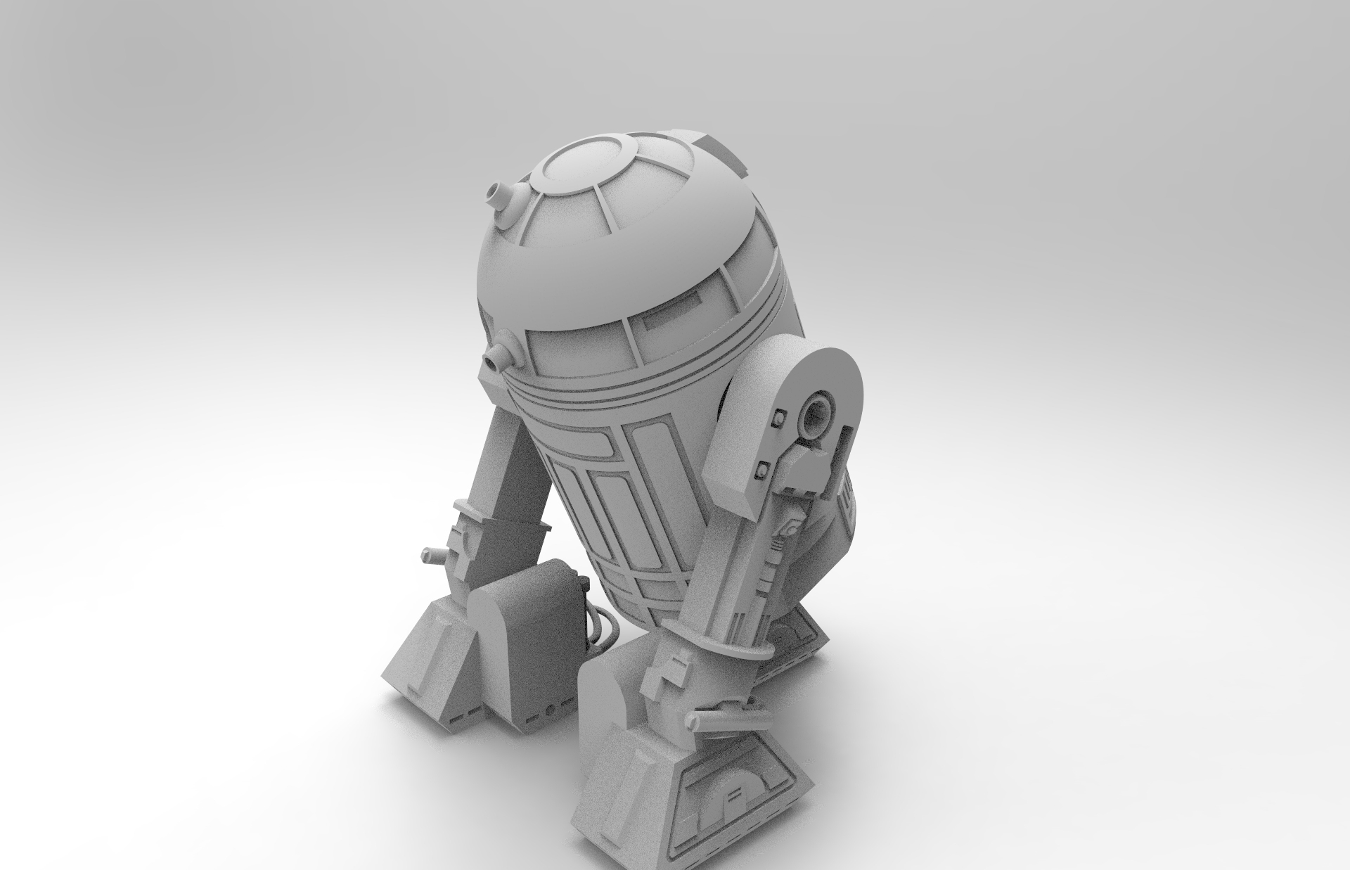 Descargar archivo STL Modelo de impresión en 3D del robot R2-D2 ...