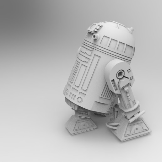 Download STL file R2-D2 robot 3D print model • 3D printable object ・ Cults