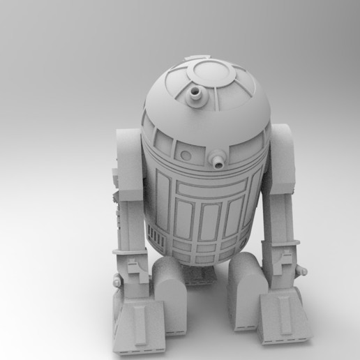 Download STL file R2-D2 robot 3D print model • 3D printable object ・ Cults