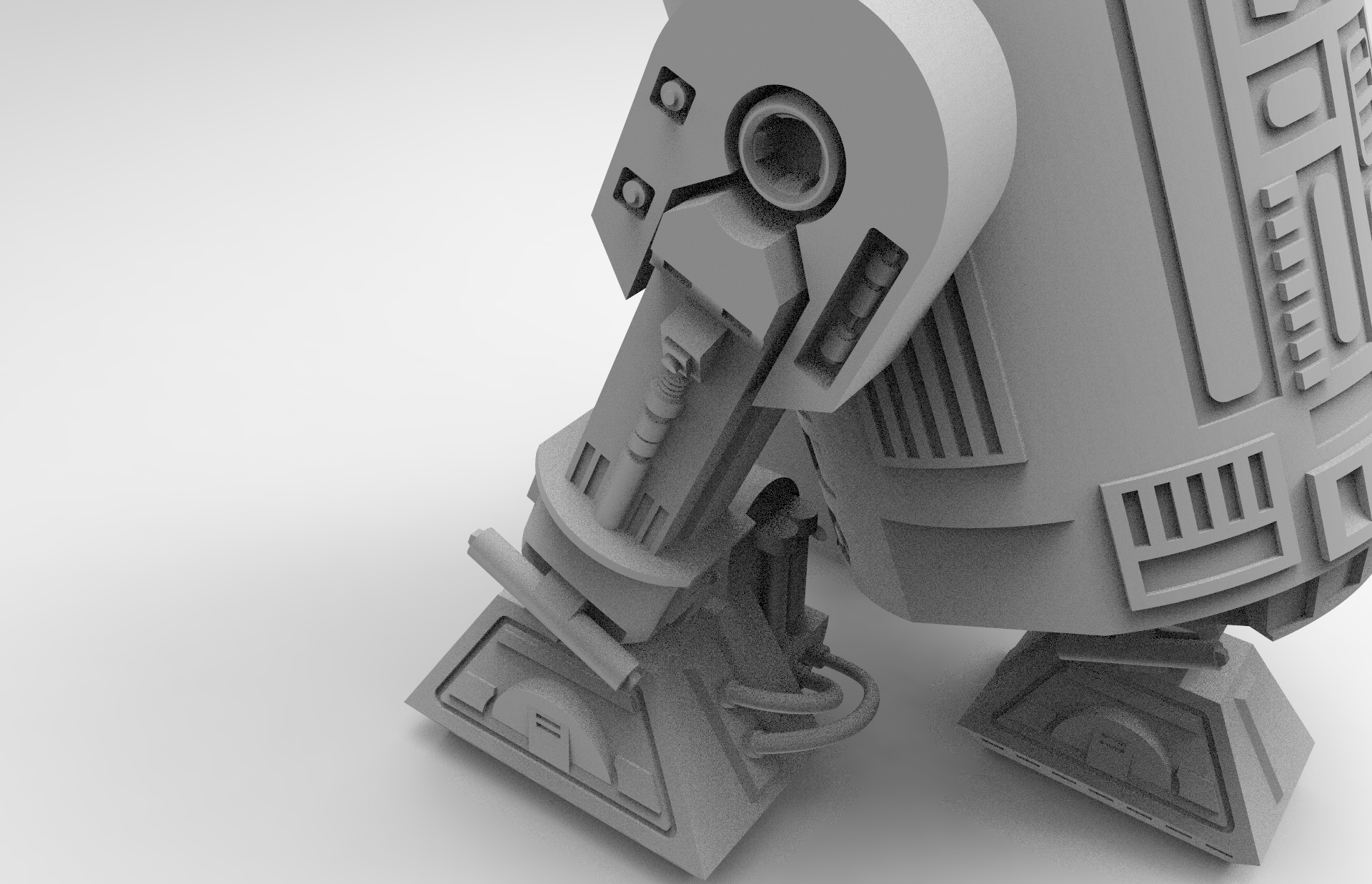 Descargar archivo STL Modelo de impresión en 3D del robot R2-D2 ...